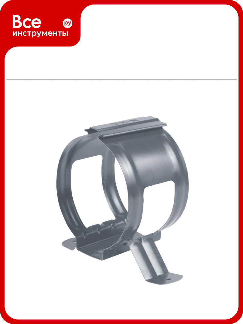 Круглый держатель трубы NIKA Zn, дерево В0000019291, для различных поверхностей