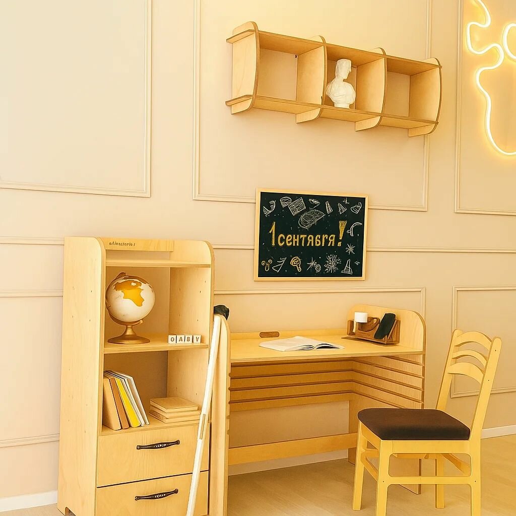 Комплект мебели для школьника ARABELLA стол стеллаж