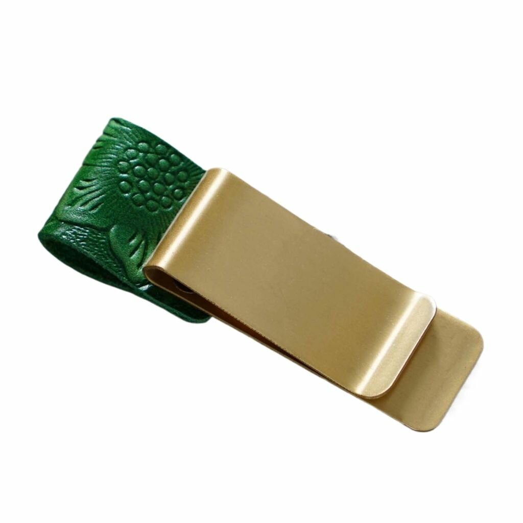 Кожаный чехол для ручки с клипом