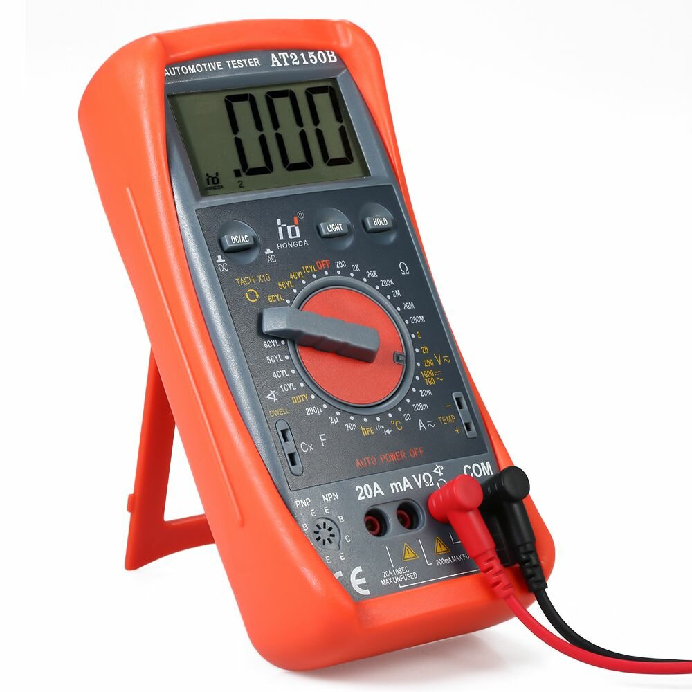 Автомобильный мультиметр HD AT2150B, тахометр, датчик температуры