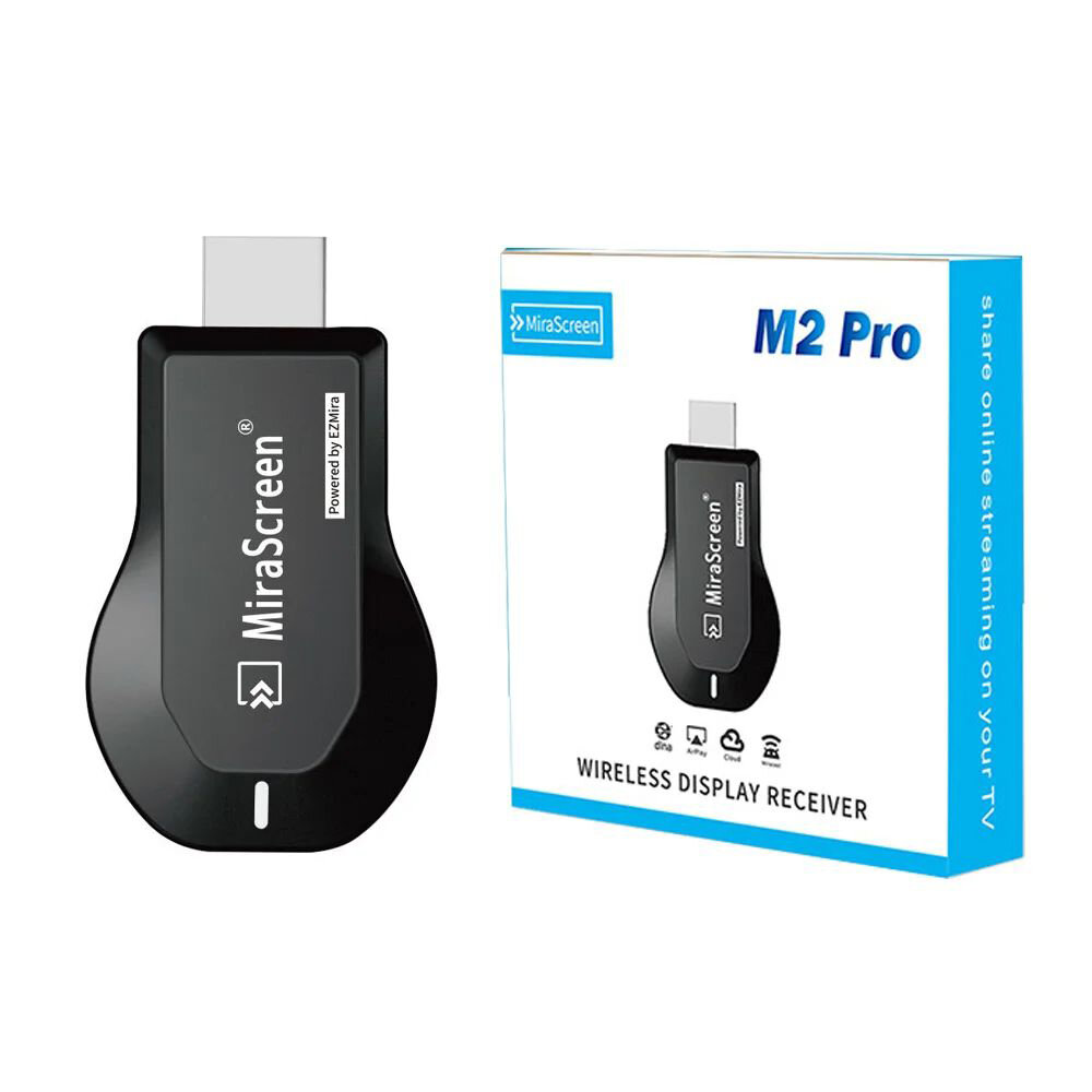 M2 Pro TV Stick, Wi-Fi-ресивер с дисплеем, трансляцией потокового видео для Anycast, DLNA, Miracast, Airplay, зеркалированием экрана, Android TV Dongle