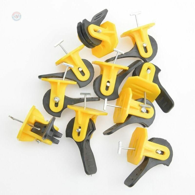 Набор клипс для выравнивания плитки 10 шт, система крепления для керамической плитки на стенах и полу, инструмент для идеального шва без перепадов