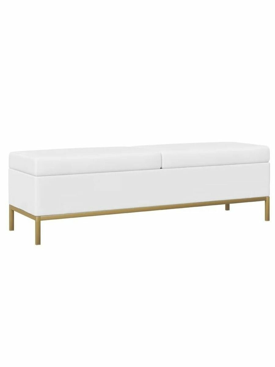 Банкетка мягкая Рише ПМ-380.12 Велюр белый