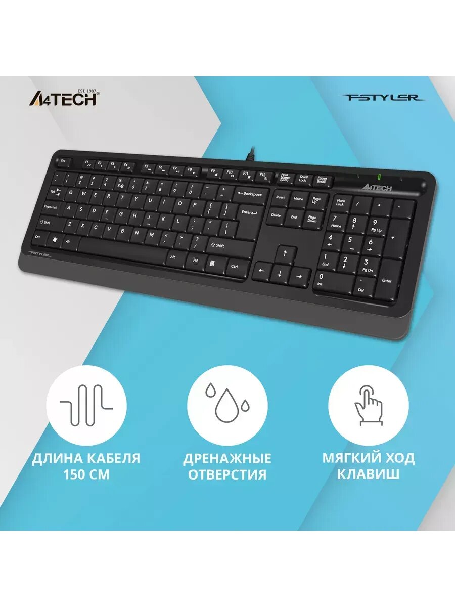 Клавиатура Fstyler FK10 черный