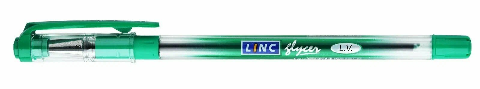 Ручка шариковая Linc, Glycer, зеленая 0,7 мм