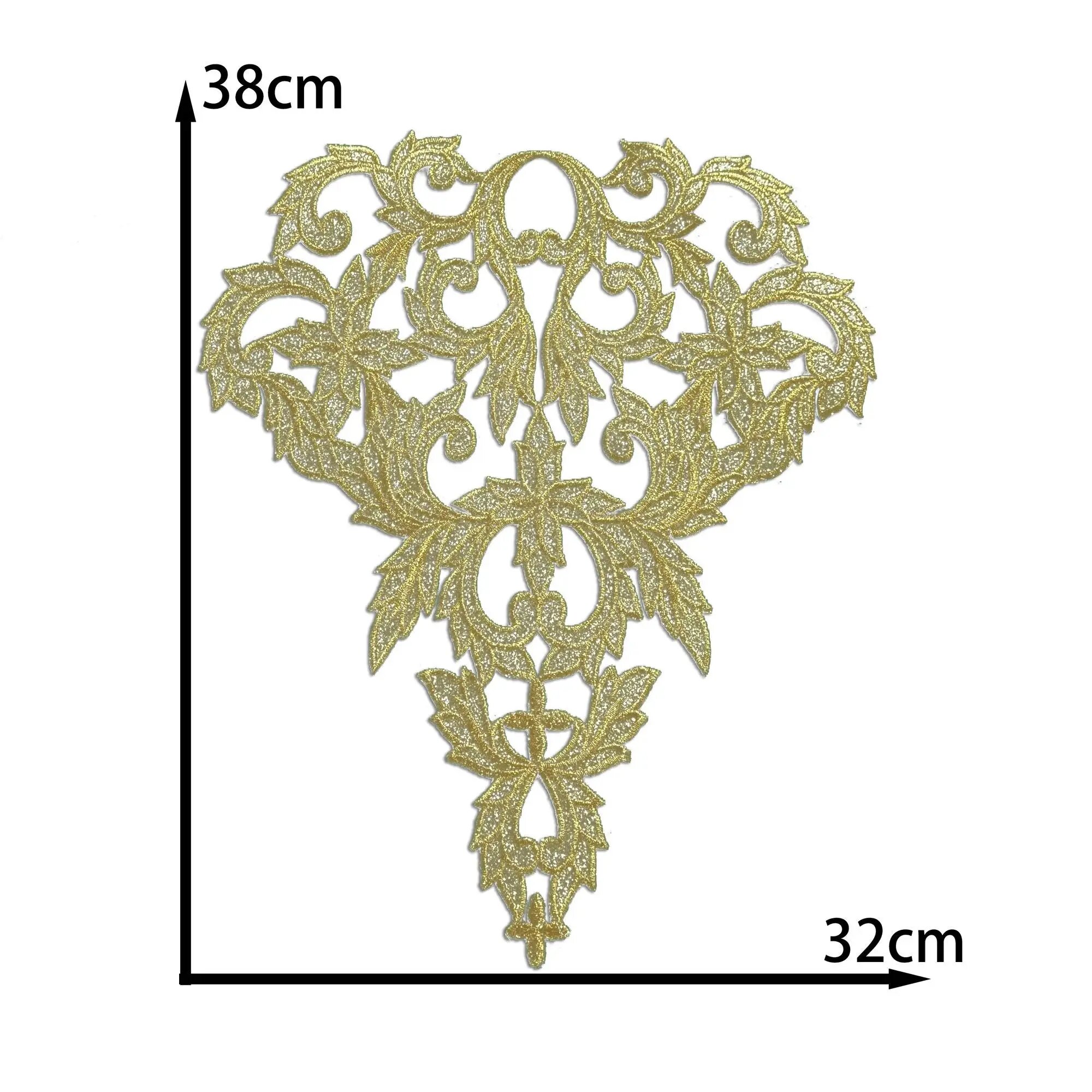 Вышитая наклейка на одежду, 32x38 см, style 8403