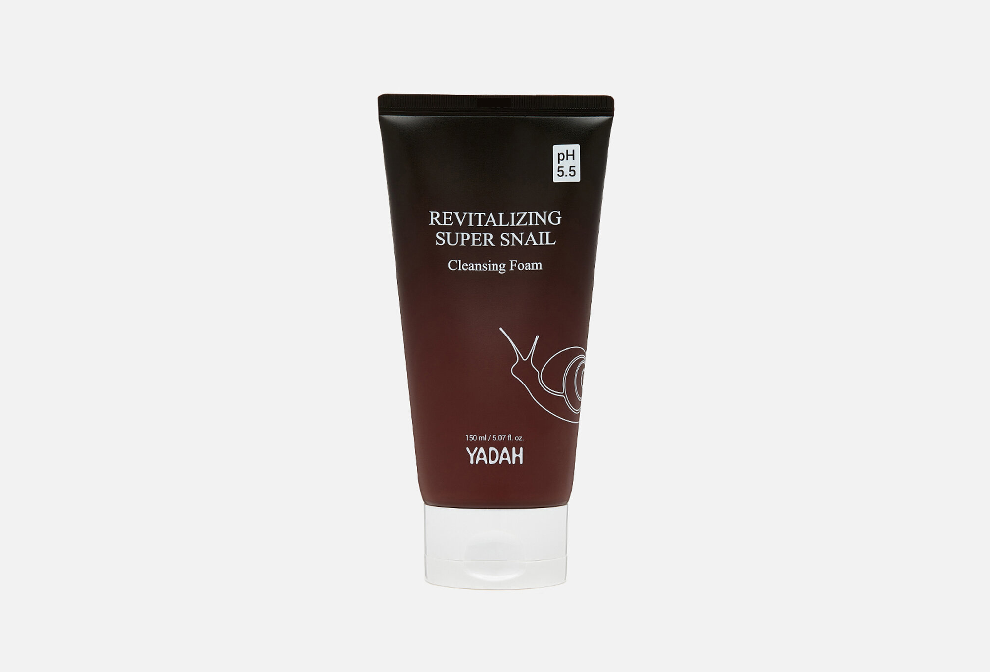 Восстанавливающая пенка для умывания с муцином улитки YADAH Revitalizing Super Snail Cleansing Foam 150 мл