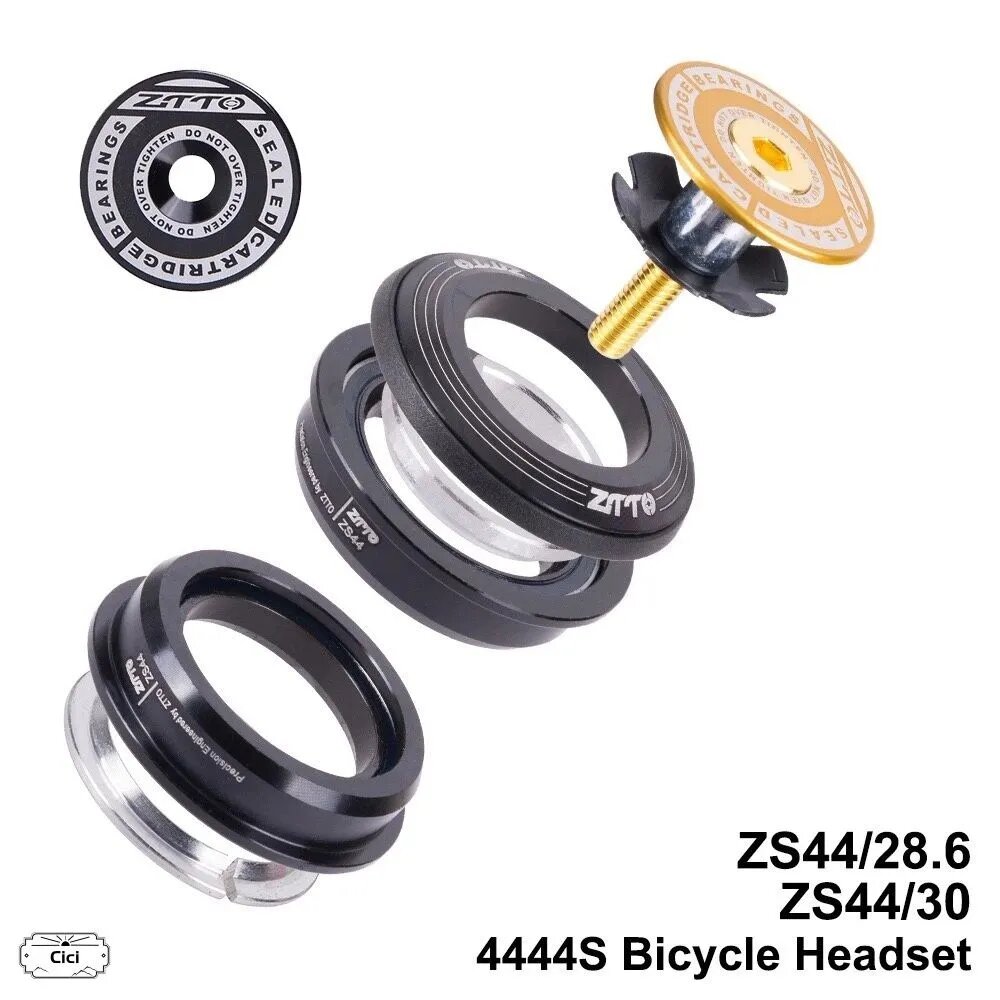 Рулевая ZTTO 4444S ZS44/28.6 ZS44/30 gold полуинтегрированная комплект 1 шт. Cici