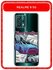 Чехол на Realme 9 5G / Реалми 9 5G с принтом "JDM коллаж", прозрачный
