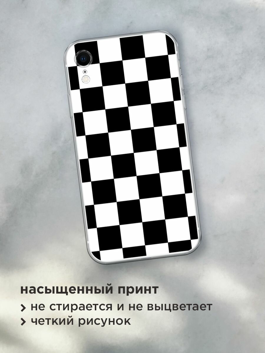 Чехол на Apple iPhone XR / Айфон XR с принтом "Шахматная доска" — фото 1