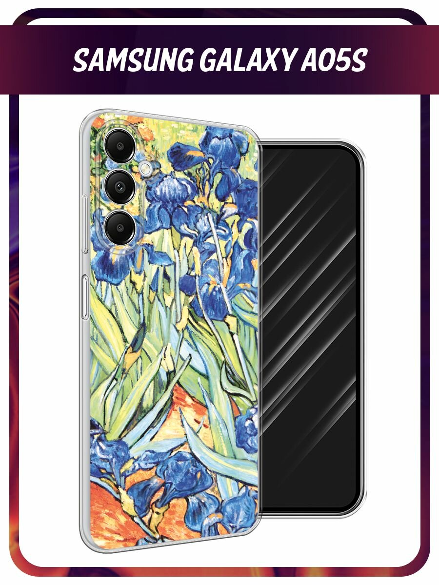Чехол на Samsung Galaxy A05s / Самсунг Галакси A05s с принтом "Ирисы Ван Гог"