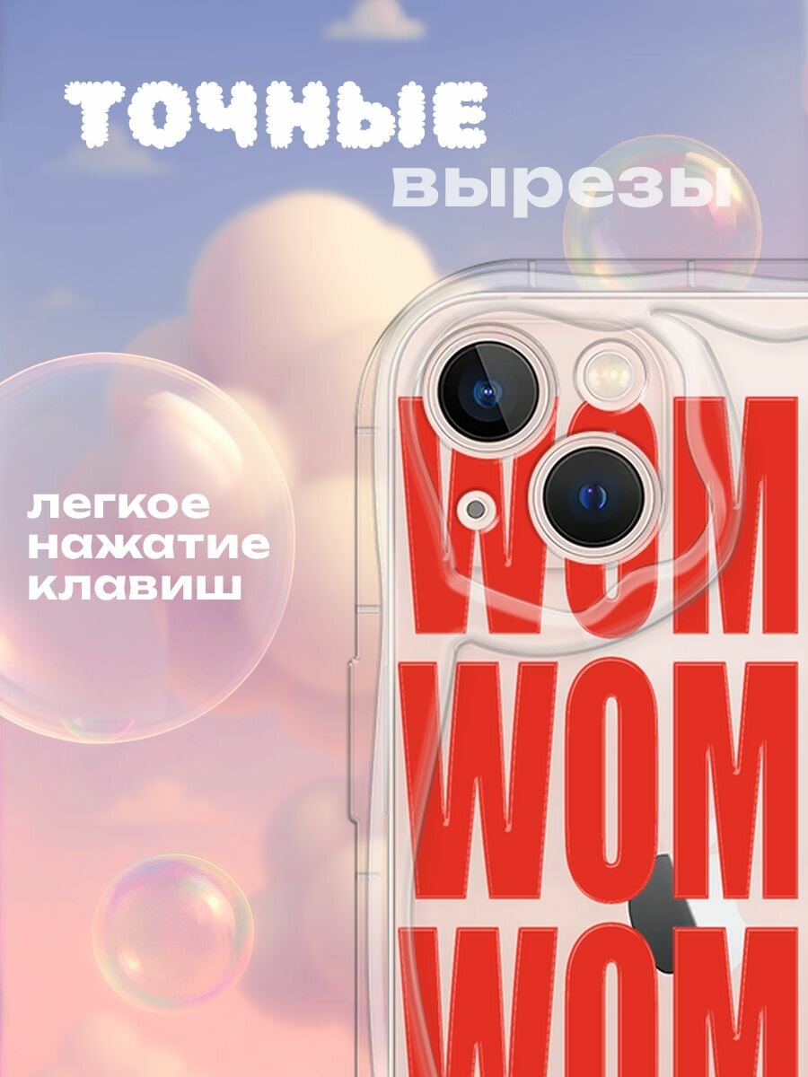 Чехол на Apple iPhone 13 / Айфон 13 с принтом WOMEN 3, прозрачный — фото 1
