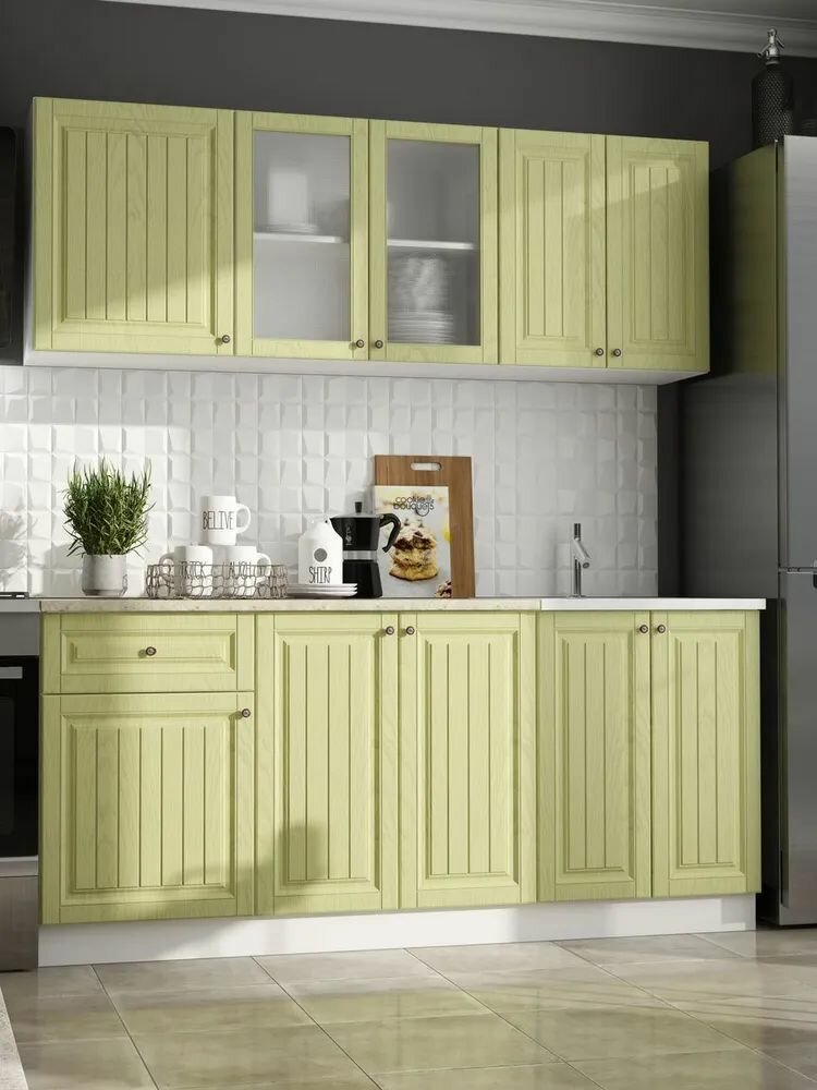 Кухонный гарнитур МДФ 1,8 м Фисташка