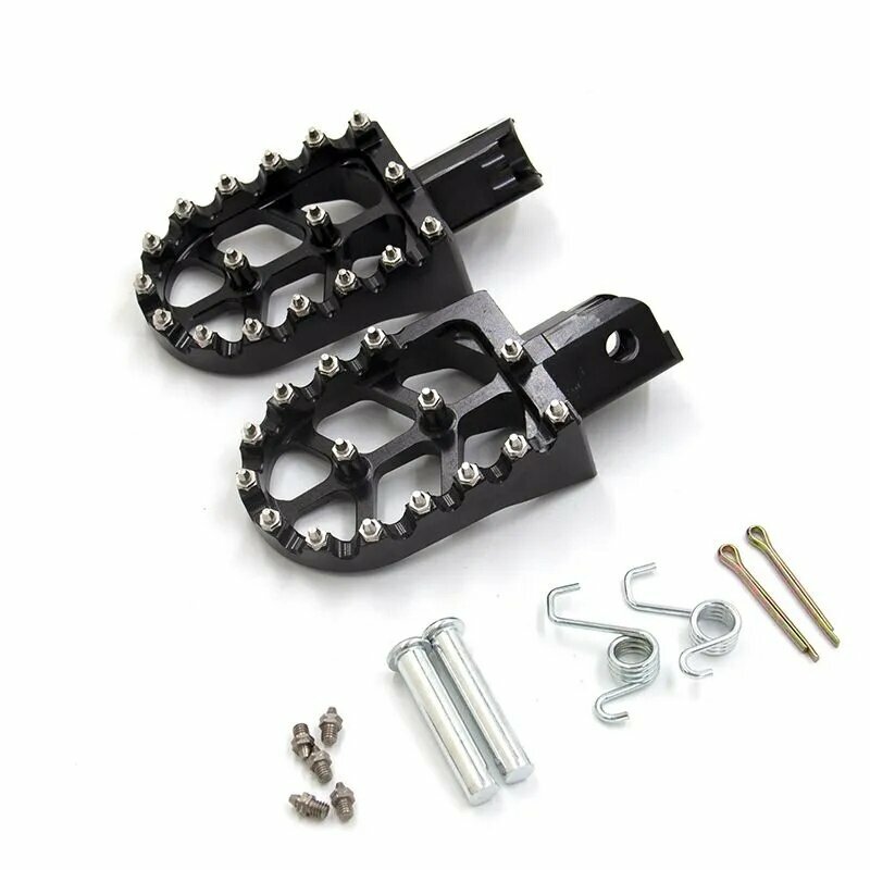 Подножки водителя (пеги) алюминиевые на питбайк кросс эндуро KAYO CRF TTR125 BSE APOLLO MX Ataki BSE