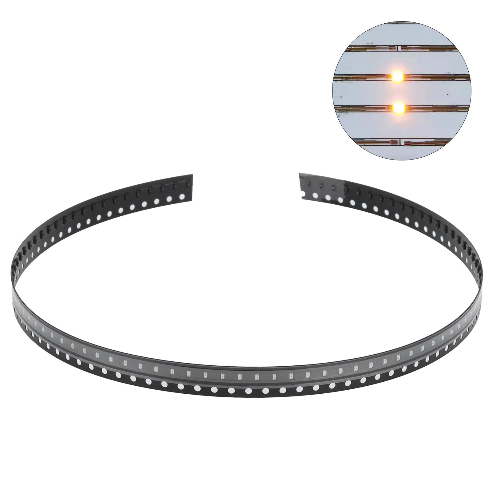 100 шт SMD светодиодные диоды электронные компоненты высокопрочные крошечные низковольтные для печатных плат DIY (желтый)