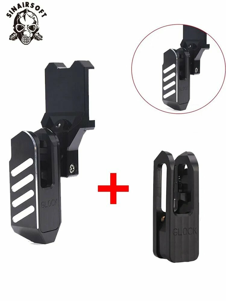 IPSC USPSA IDPA Тактический правой руки Airsoft кобура + блок вставки для Glock