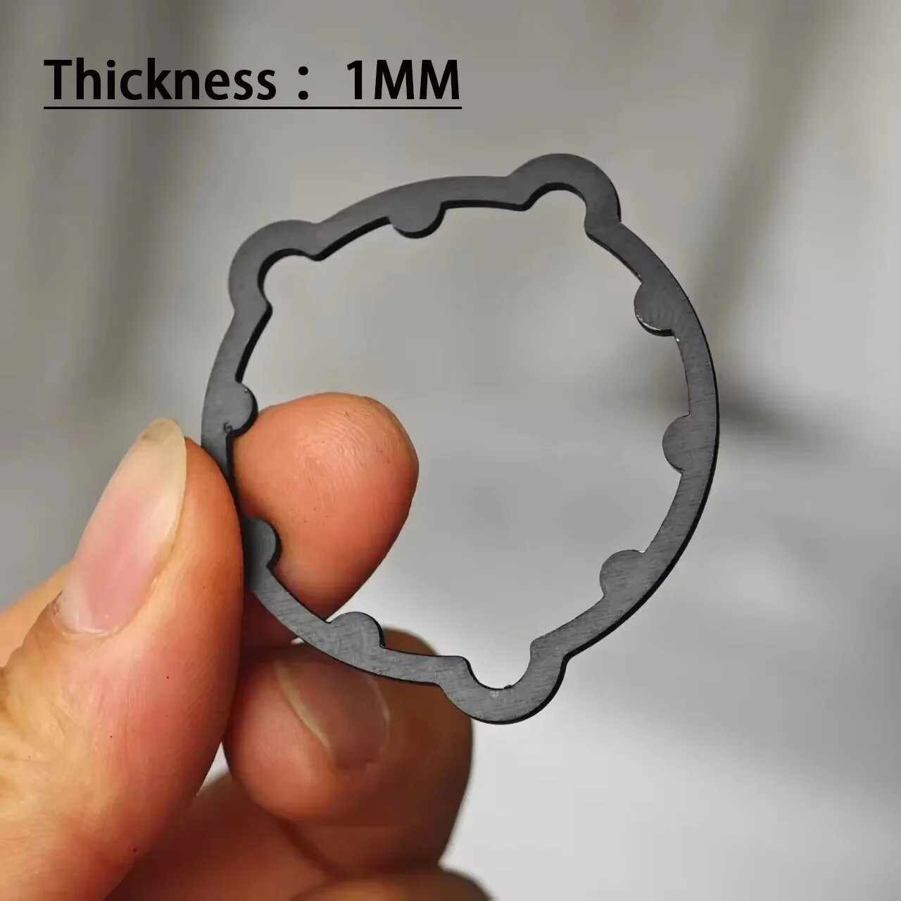 GOLDIX 3-контактная смещенная шайба кривошипа AL7075-T6 черная 2 мм GXP-Washer-1mm