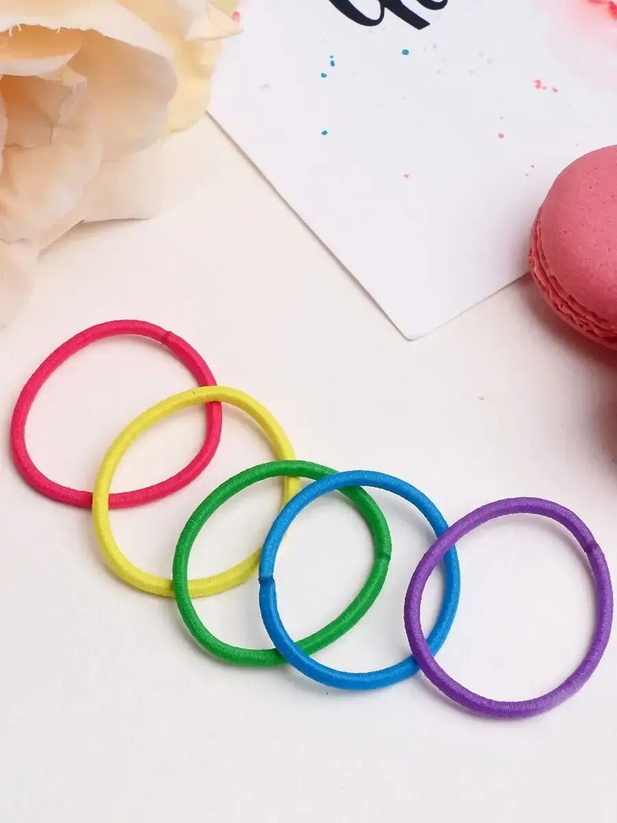 Резинки для волос 20 шт цветные