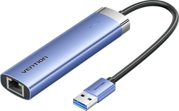 Vention Сетевой адаптер Ethernet 1Гбит/сек. Vention TGFSB с разветвителем USB3.0 (ret)