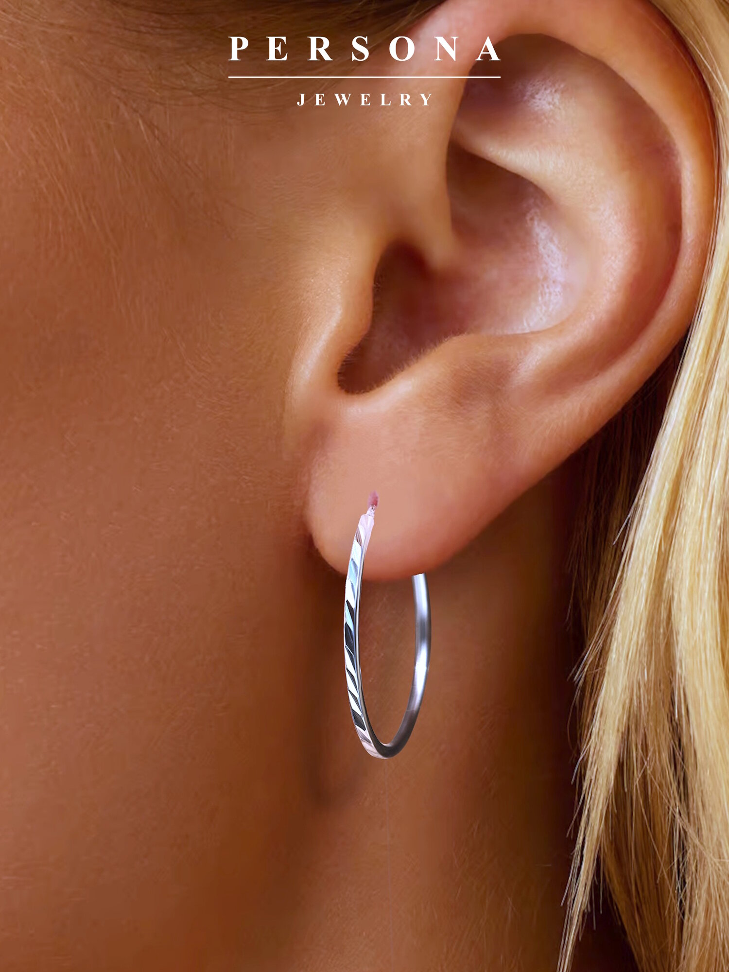 Серьги конго ПЕРСОНА, серебро, 925 проба, родирование