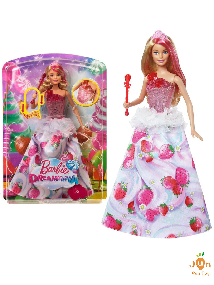 Mattel Barbie Dreamtopia Sweetville Princess Doll / Кукла Принцесса Из Сказочной Страны Чудес Sweet City Подходит Для Девочек Старше 3 Лет