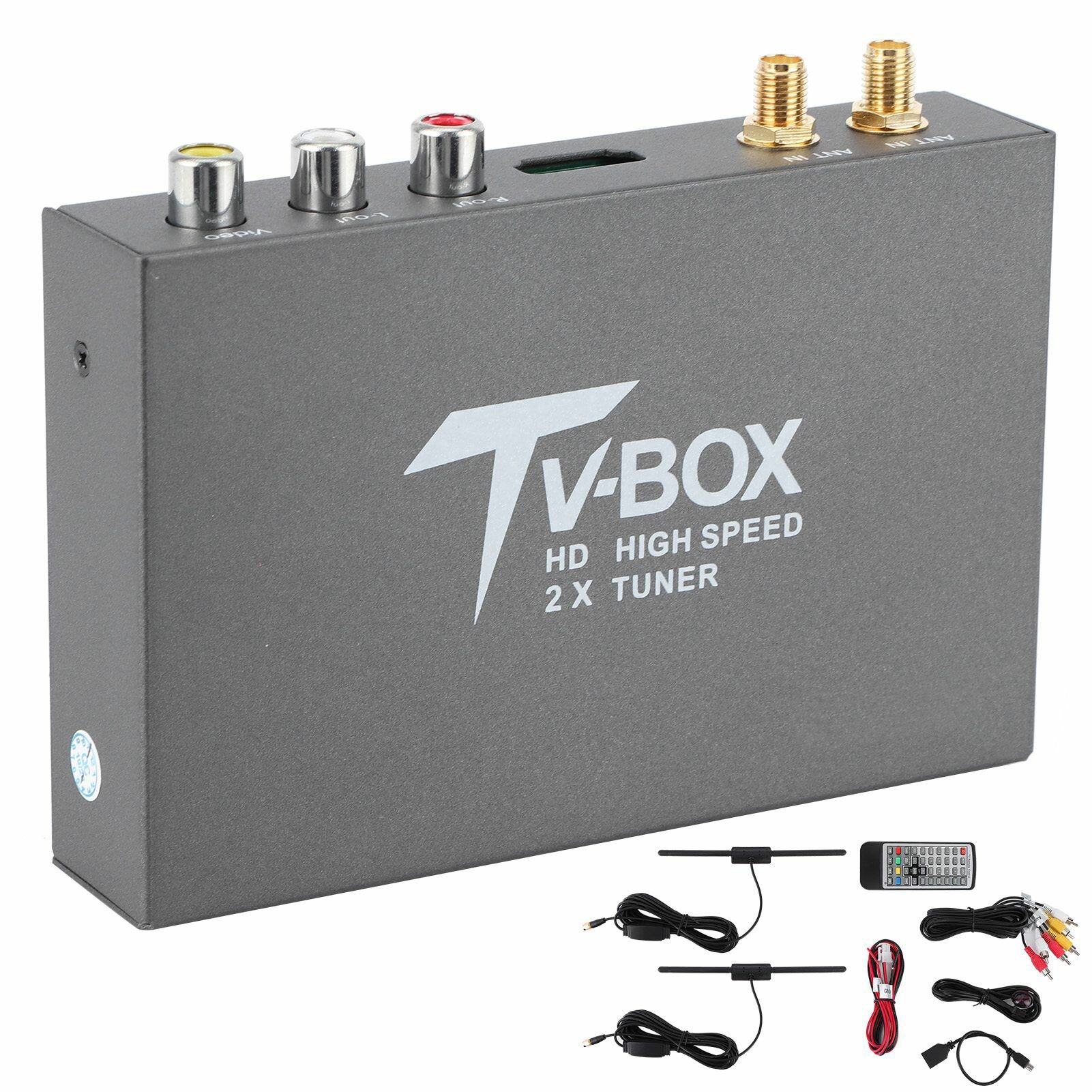 Автомобильная ТВ-приставка с двойным тюнером, поддержка 6M/7M/8M пропускания