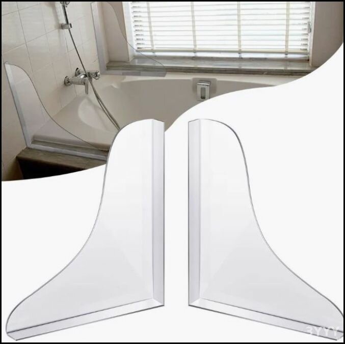 Акриловый водоотталкивающий бортик эксклюзивный для ванной 2 штуки защита от брызг воды