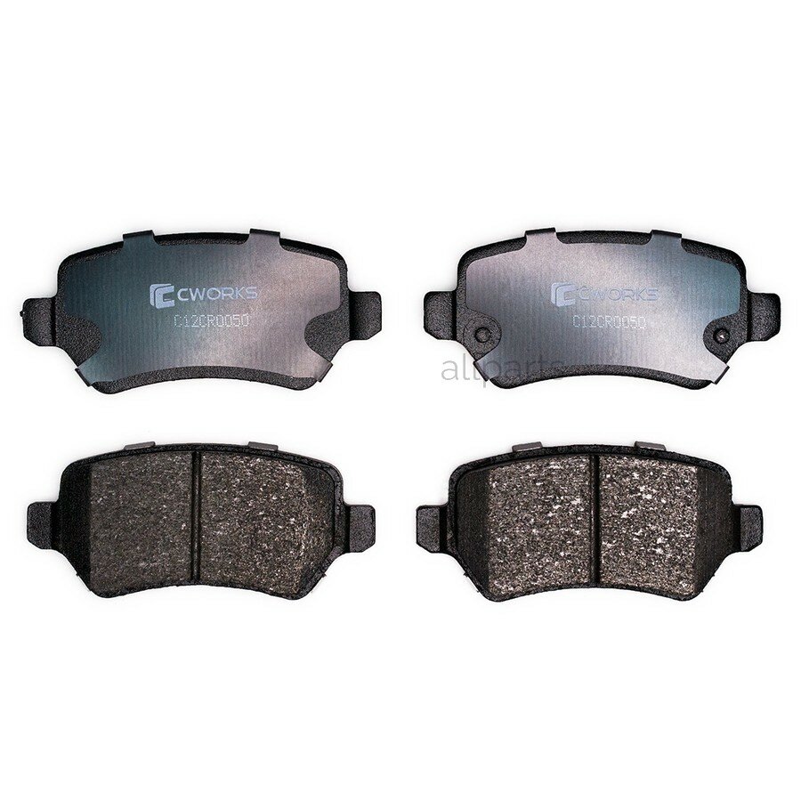 CWORKS C12CR0050 Тормозные колодки задние, Low Metallic
