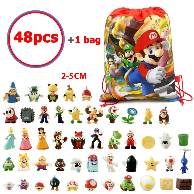 Фигурки Super Mario Bros TAKARA TOMY 12/18/24/36/48 шт. 004-bagged