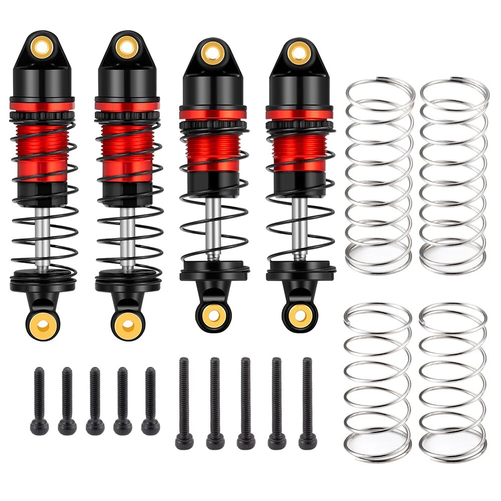 YEAHRUN Амортизаторы Красные для LOSI 1/24 Micro-B