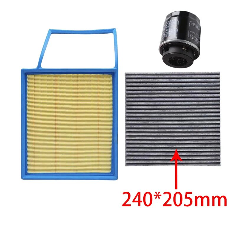 Набор фильтров из 3 шт. для BYD SONG PLUS 1.5T 2020-2023/ Pro 2021/Frigate 07 DM-i/p, комплект фильтров для канибы двигателя A/C, масляный фильтр свежего воздуха Set B