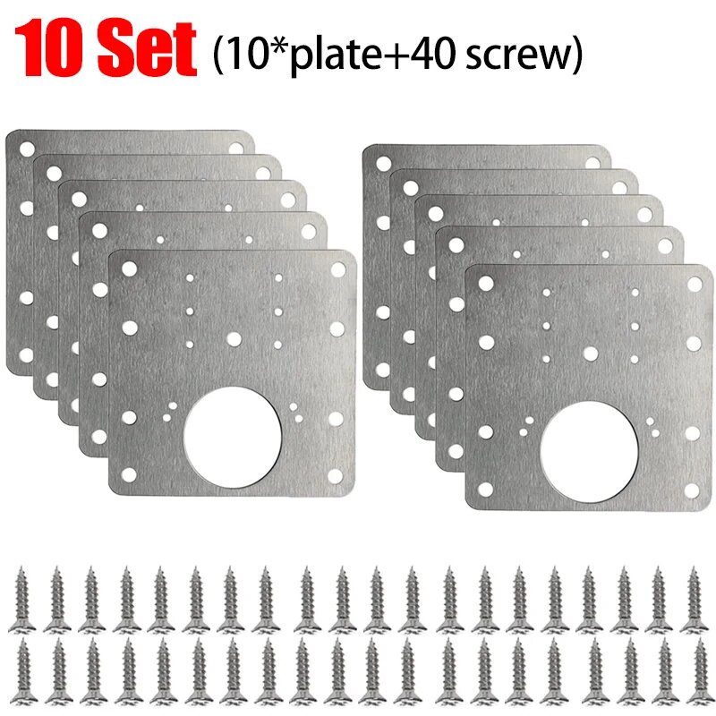 Пластины для петель, 10 Set, нержавеющая сталь