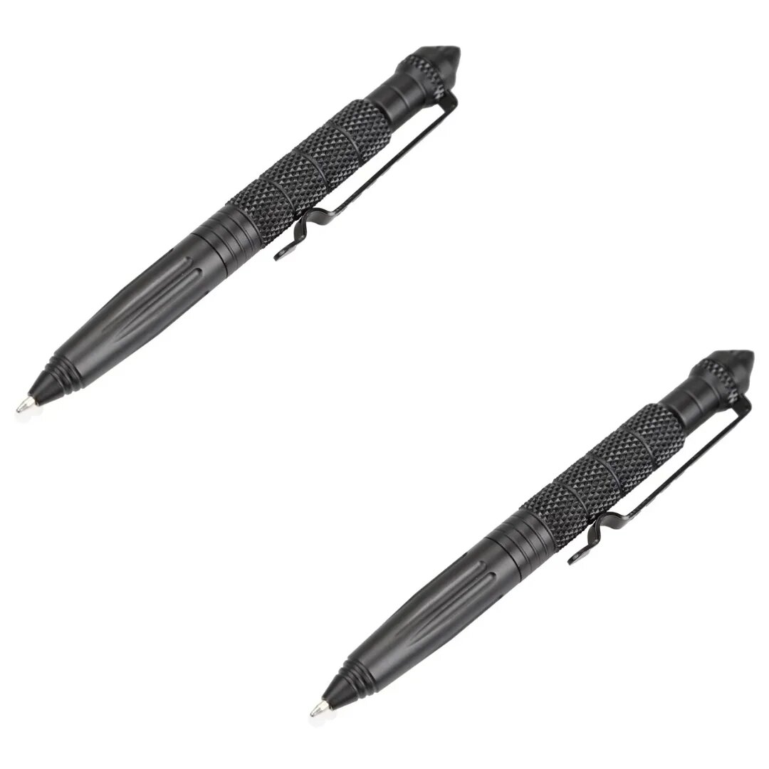Тактическая ручка из алюминия, Black-2pcs