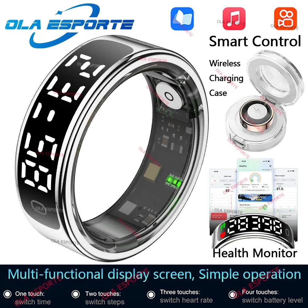 Умное кольцо OLA ESPORTE R13, Silver, размер 8