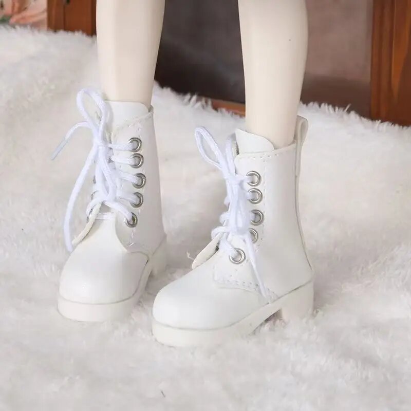 Белые ботинки для кукол BJD, размер 6x2.4