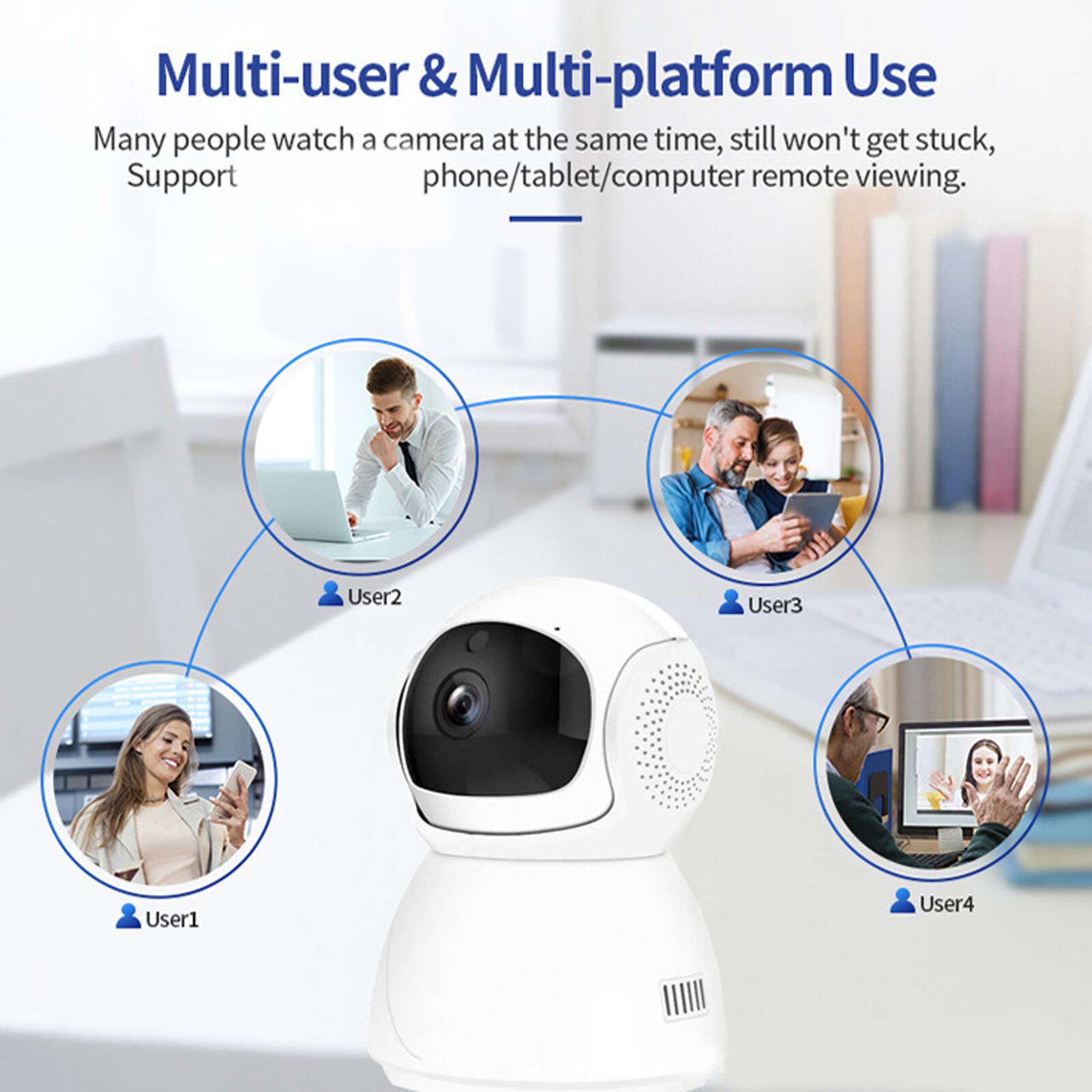 WIFI камера 100 В до 240 В HD ночное видение функция сигнализации интеллектуальный мониторинг беспроводная камера для внутреннего дома