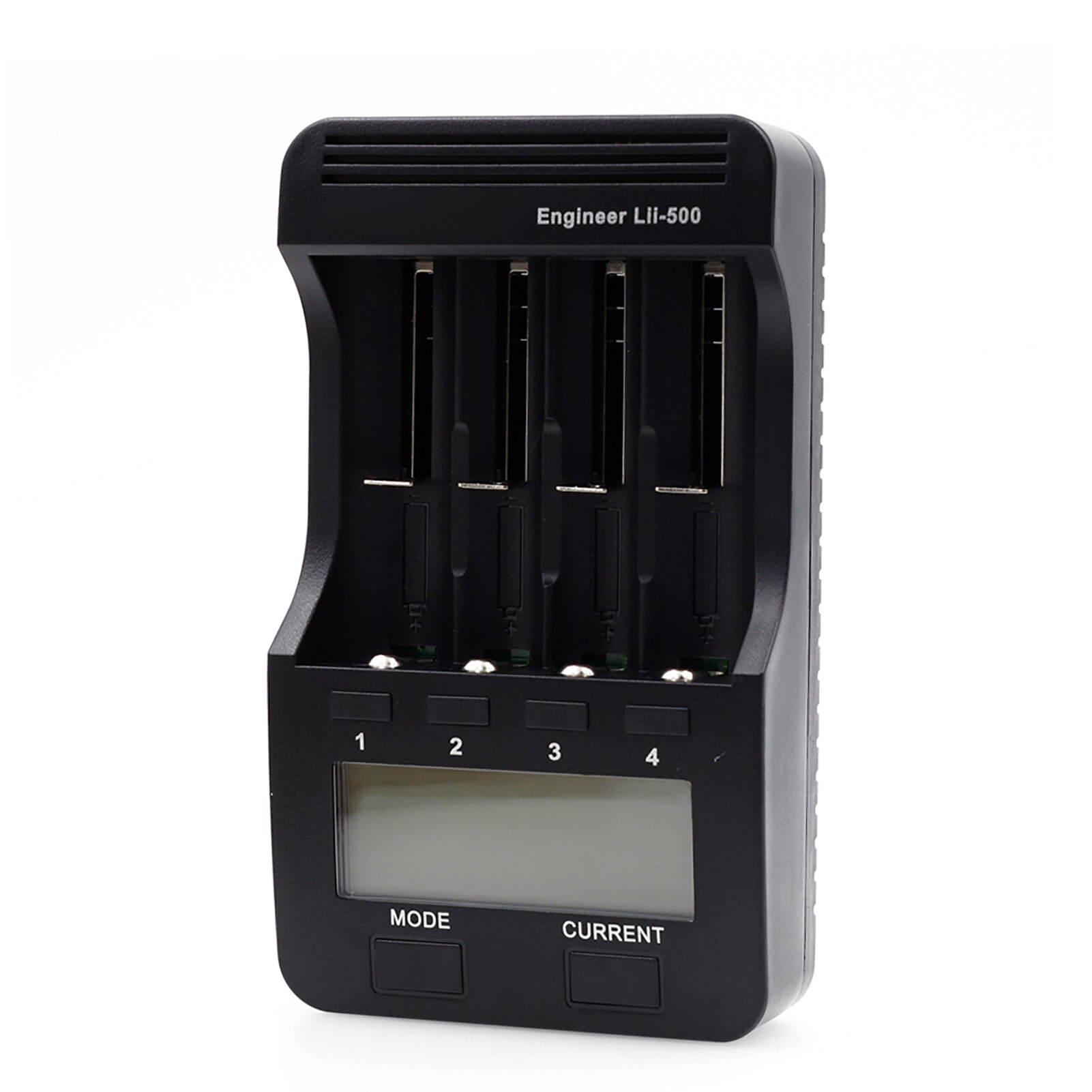 LiitoKala Lii-500 4 Slots Smart Intelligent Battery Charger Kit for 3.7V Li-ion & 1.2V Ni-MH Rechargeable LCD Display