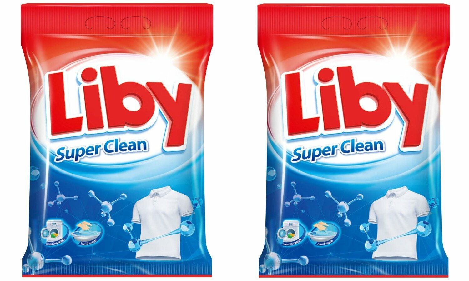 Стиральный порошок Liby для белого белья, автомат, 1000 граммов, 2 уп