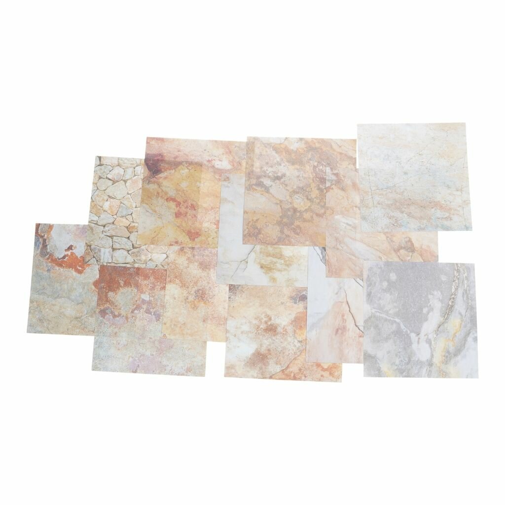 24 шт. Фоновая бумага 6"x6" с текстурой камня