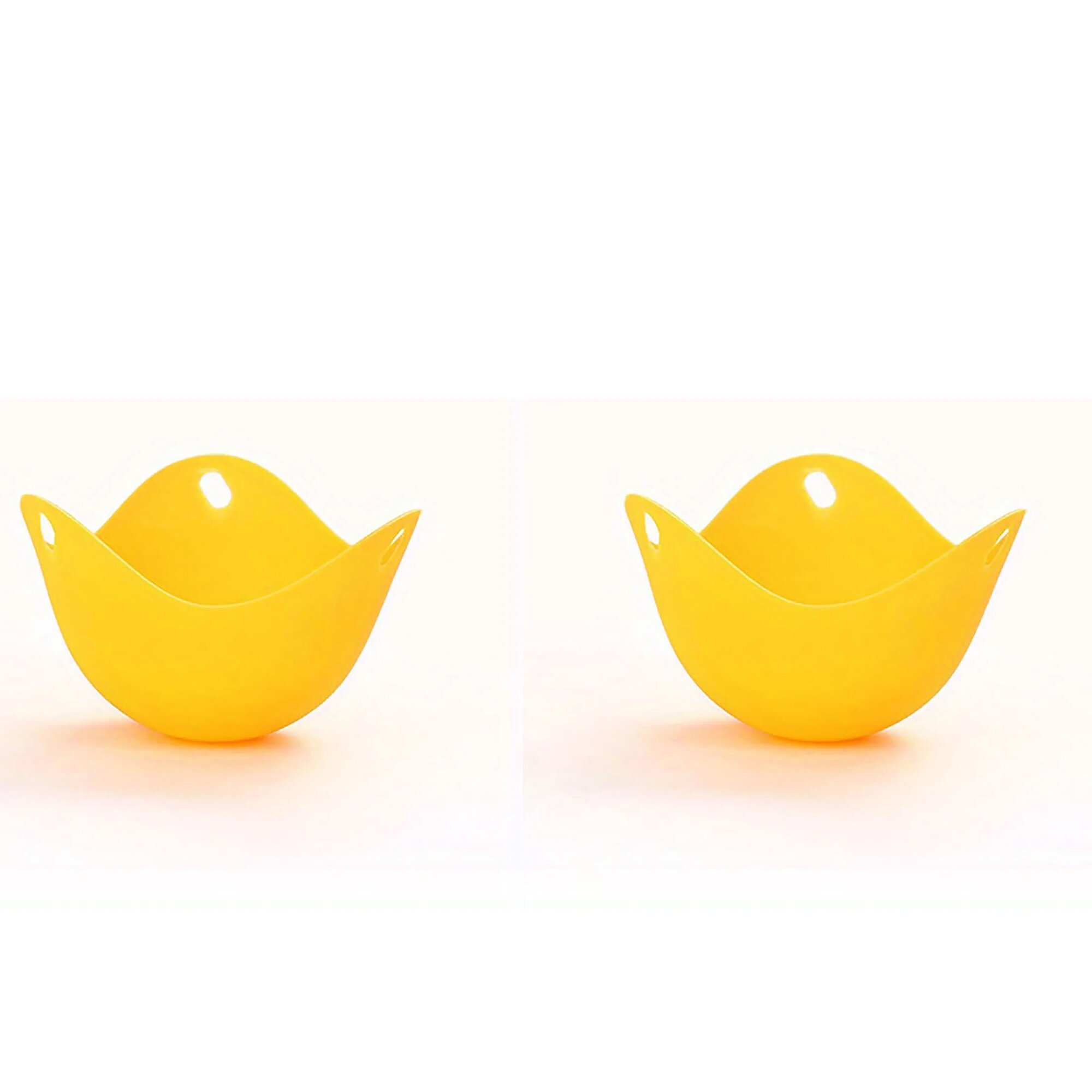 Силиконовые чашки для яиц-пашот yellow-2pcs