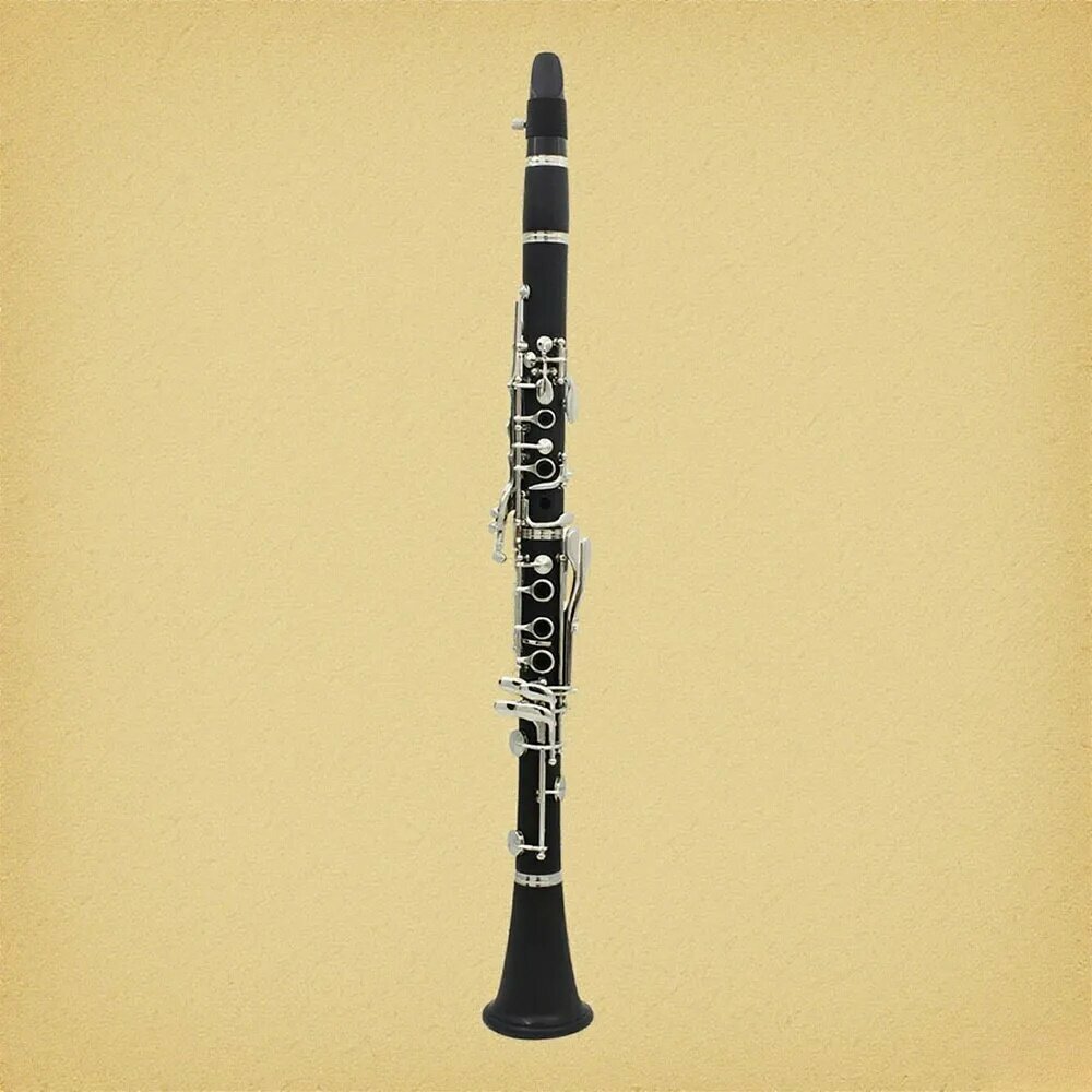 Ирин Кларнет Си-бемоль 17 клавиш Эбонит Комплект с футляром и ремнями