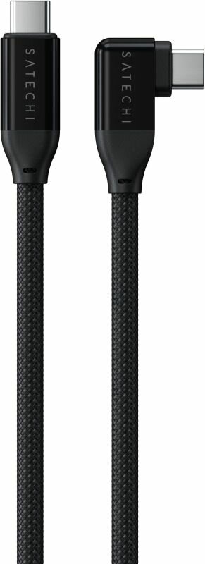 Кабель угловой (вправо) Satechi Right Angle 240W PD USB-C to USB-C Cable. Длина: 1м. Цвет: черный.