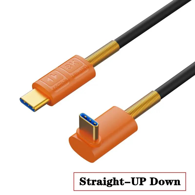 AXONUS USB4 кабель Type-C male to male 0.3/0.6/1.2 м 0,3 м, Straight-UP Down