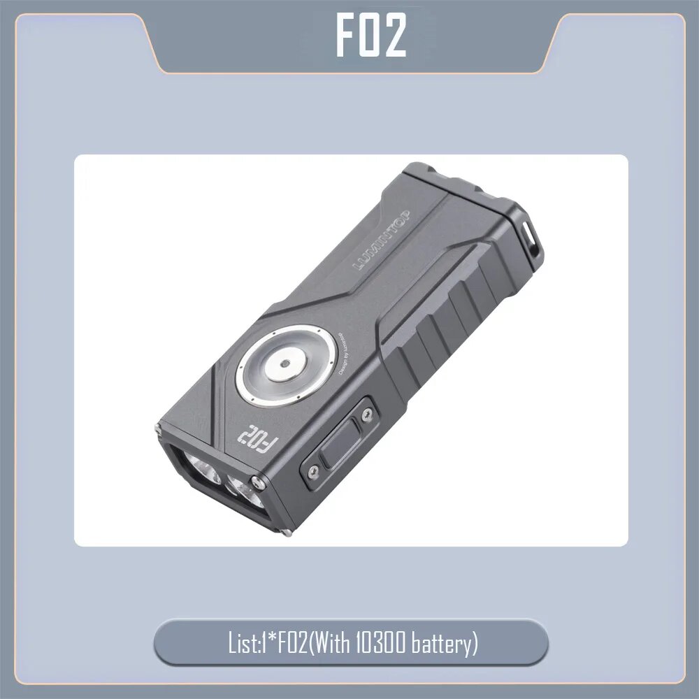 LUMINTOP EDC F02 многофункциональный фонарь алюминий IPX8 1000 люмен F02 Grey