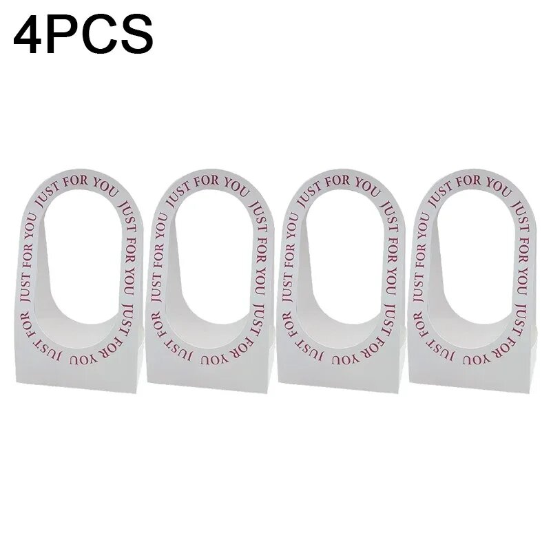 Картонные подарочные корзины для цветов 4/8/16 шт White-4PCS