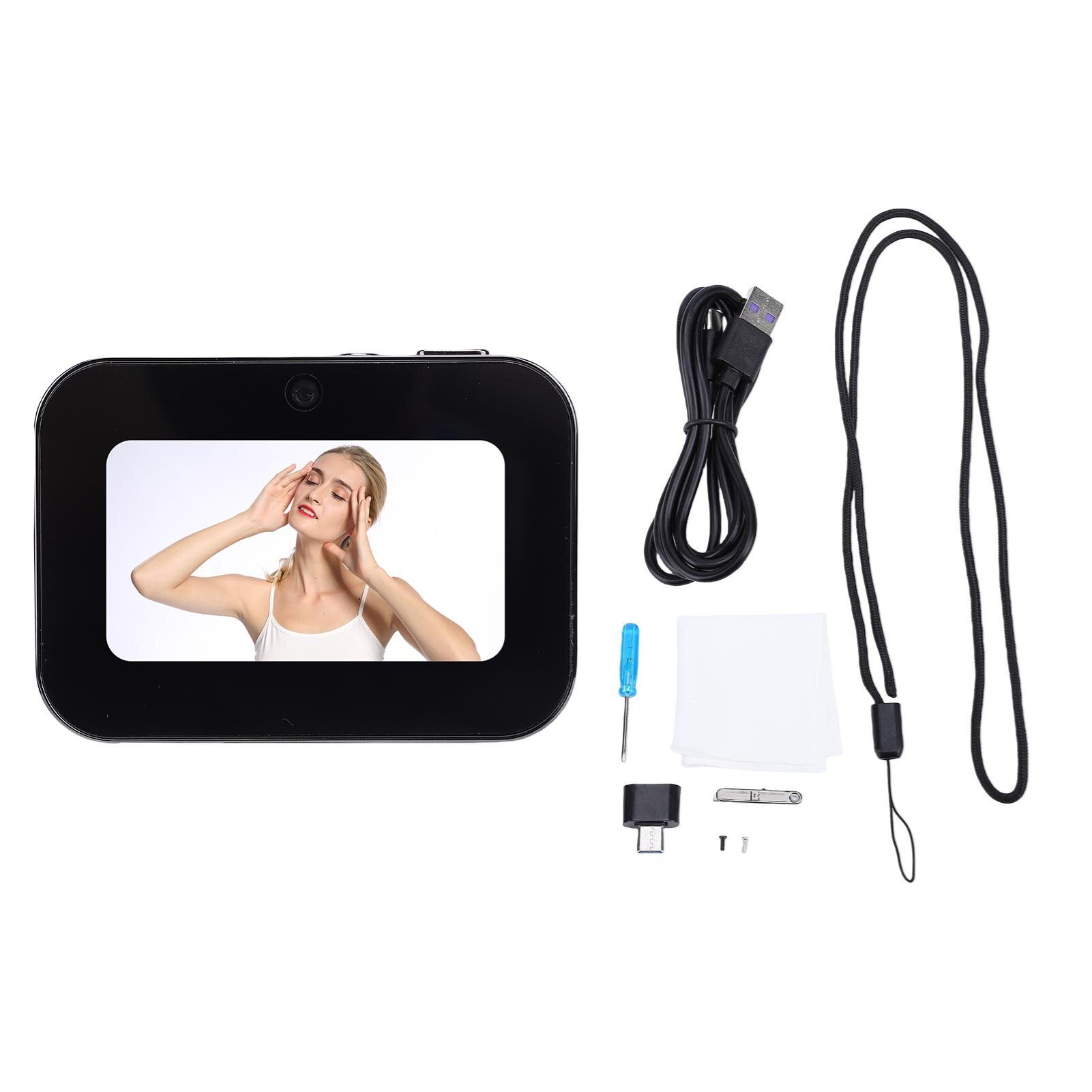 4K UHD Digital Camera 16x Zoom Auto Focus HD Портативная компактная камера с 32 ГБ карты памяти 3 -дюймовый сенсорный экран черный