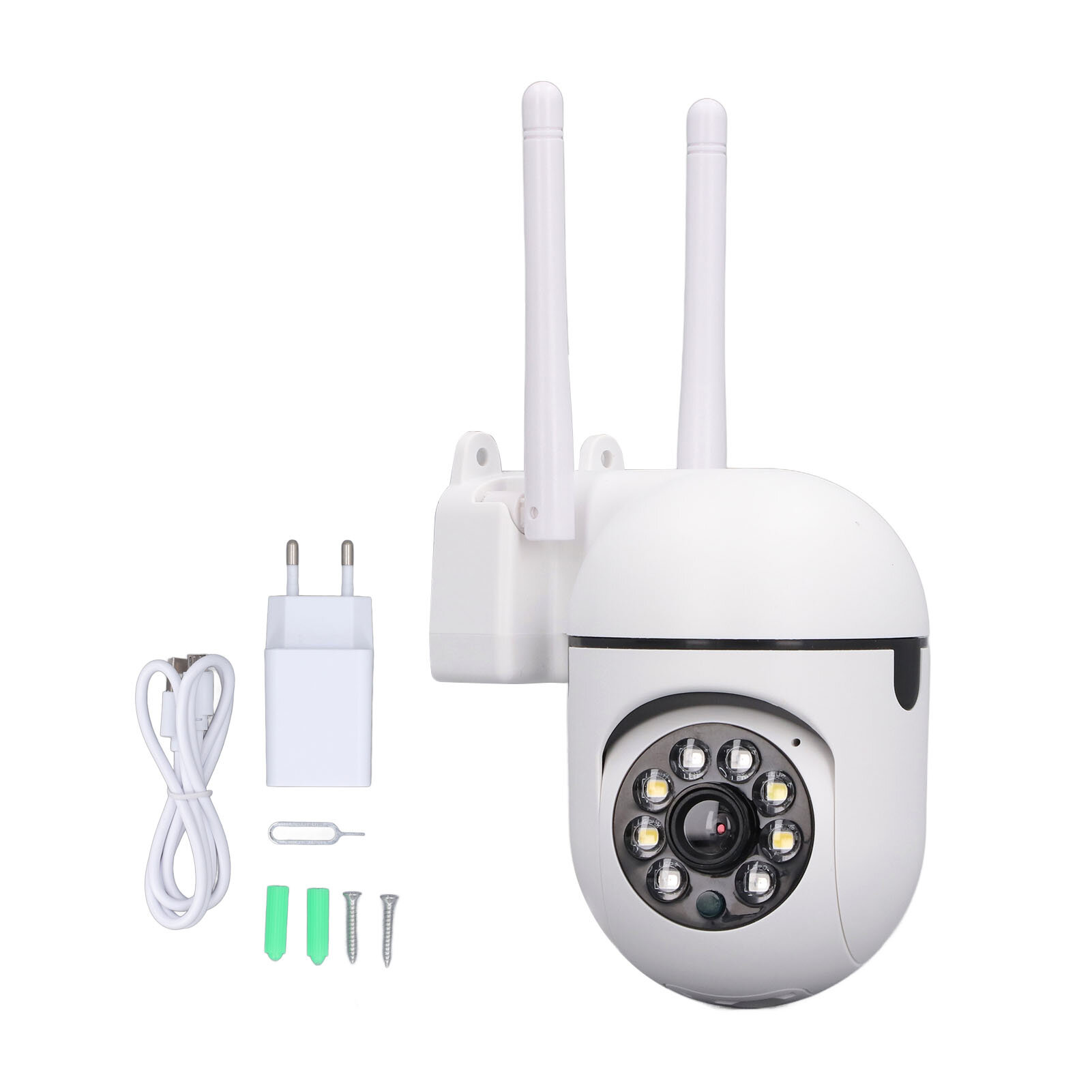PTZ Security Camera 1080p HD Wi -Fi Camera Camera Indoor Outdoor с полноцветным обнаружением движения ночного видения для домашнего мониторинга питомца ЕС Петка