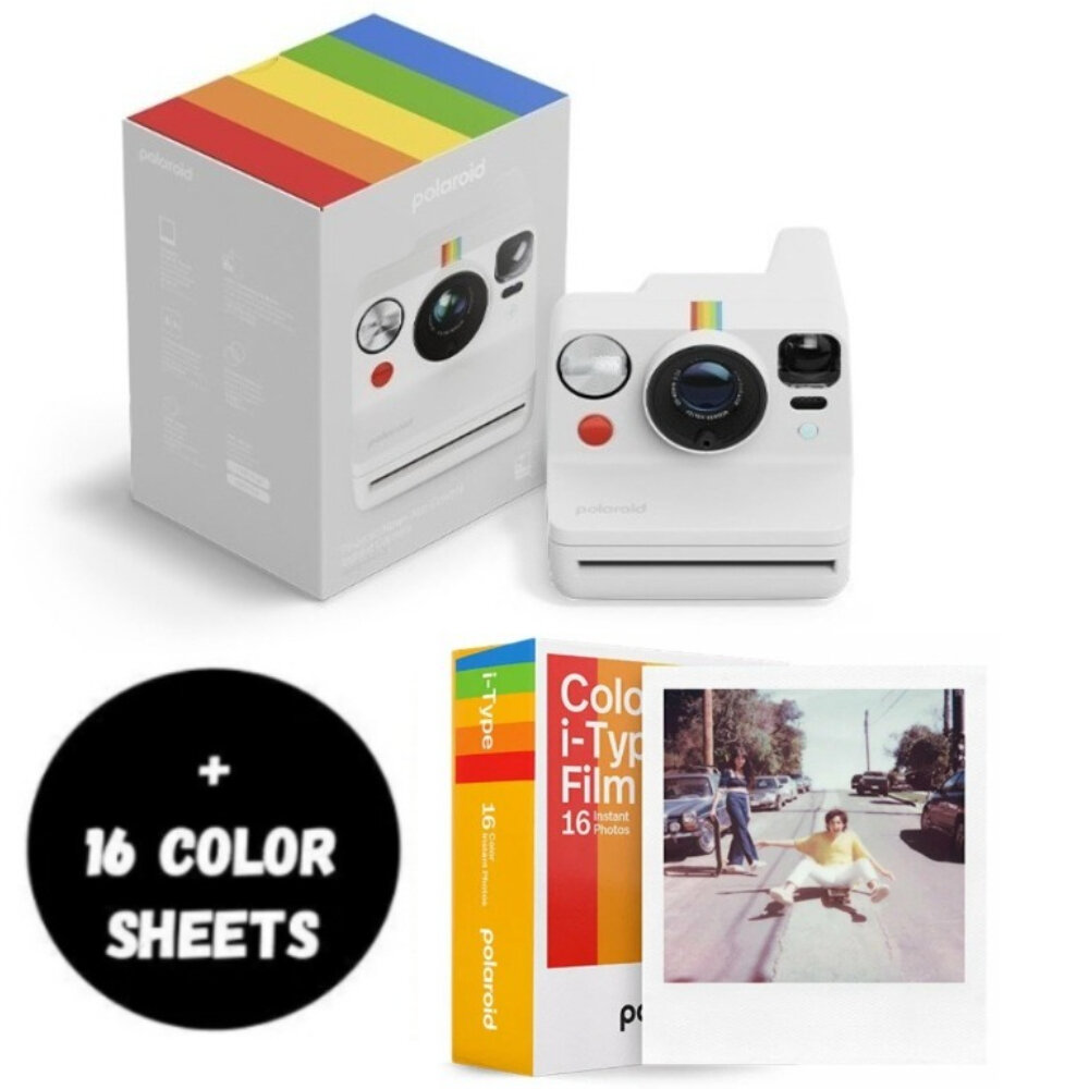 Polaroid Now+ Camera Generation 3 Bluetooth-камера Polaroid Поставляется С 16 Листами Фотобумаги I-Type