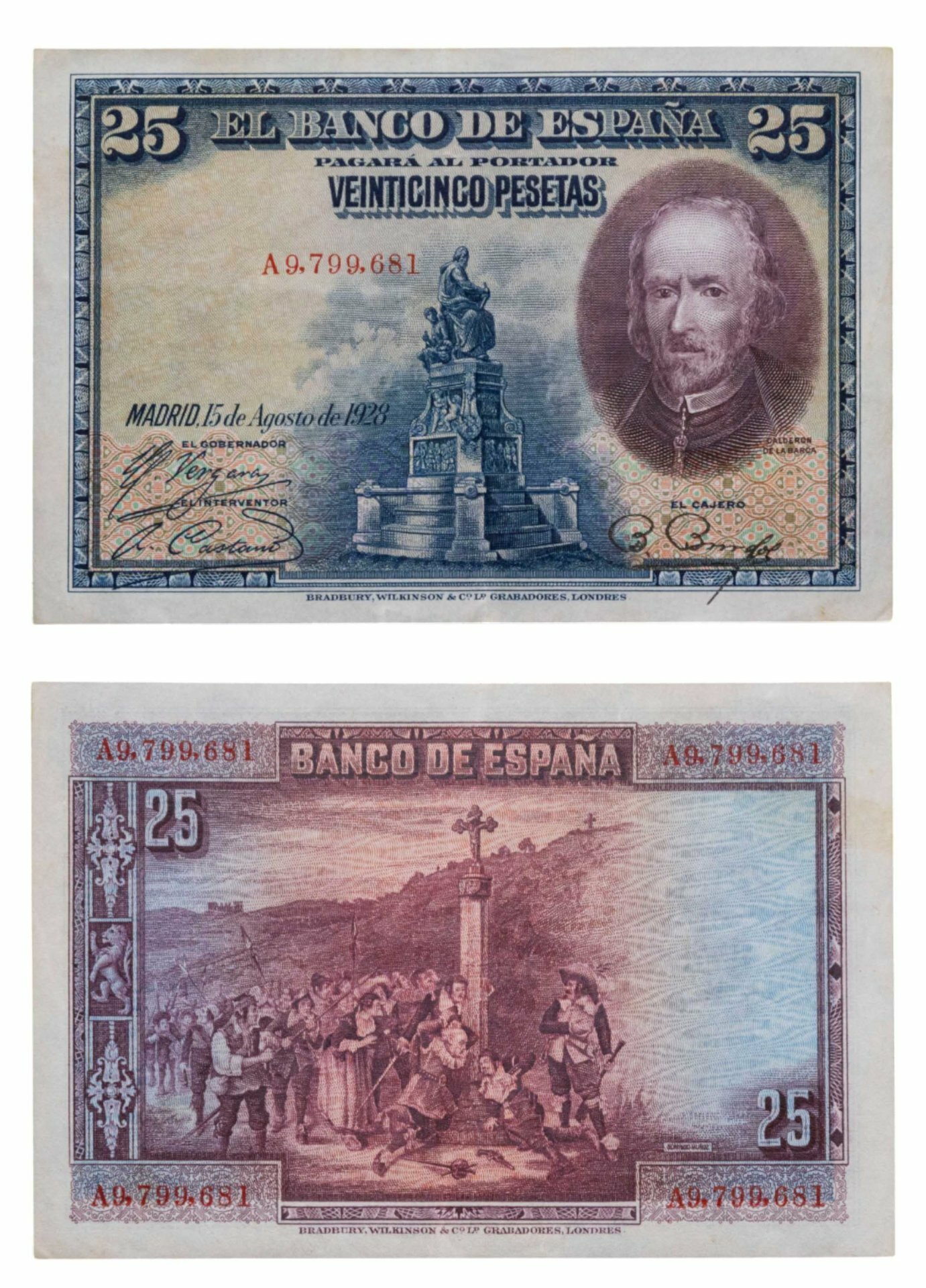 Испания 25 песет 1928