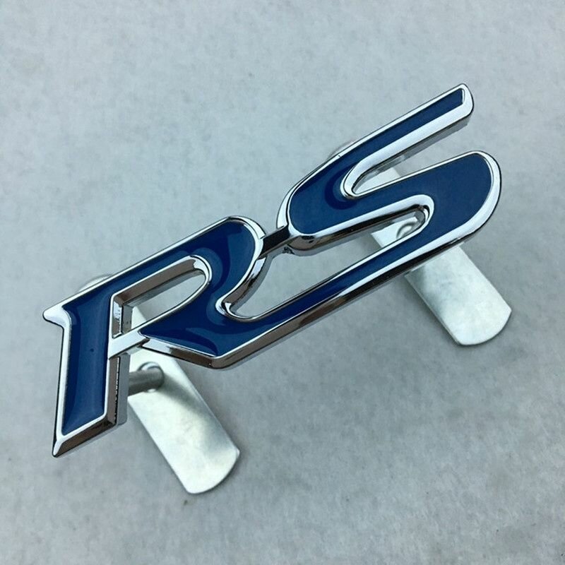 Эмблема для автомобиля RS для декора решётки радиатора, изготовленный из металла